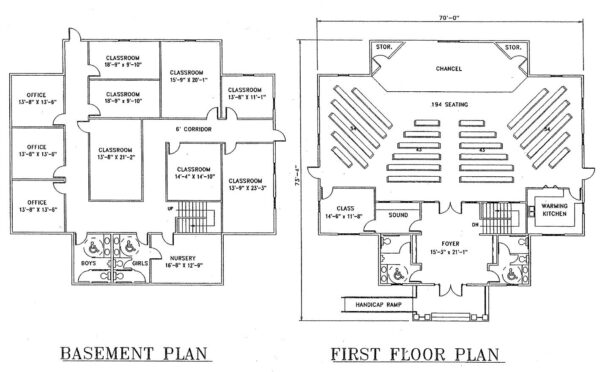 Church Plan #106 - LTH Steel Structures