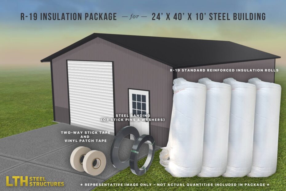 R-19 Insulation Package for a 24' x 40' x 10' Steel Building - LTH ...